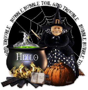 Hello Witch Witches Cauldron Bubble Toil Trouble Pumpkin Cauldron Fire ...